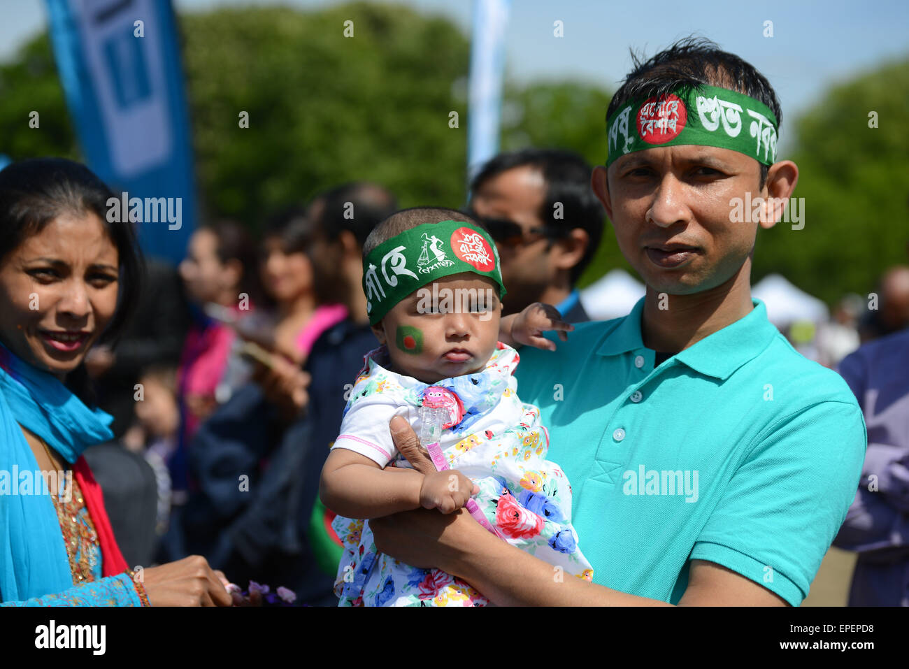 London, UK. 17th May, 2015. Thousands of the UK's Bangladesh community ...