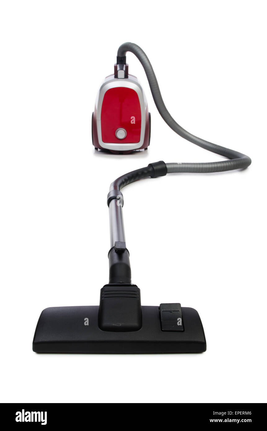 Vacuum cleaner isolated on the white background Stock Photo - Alamy