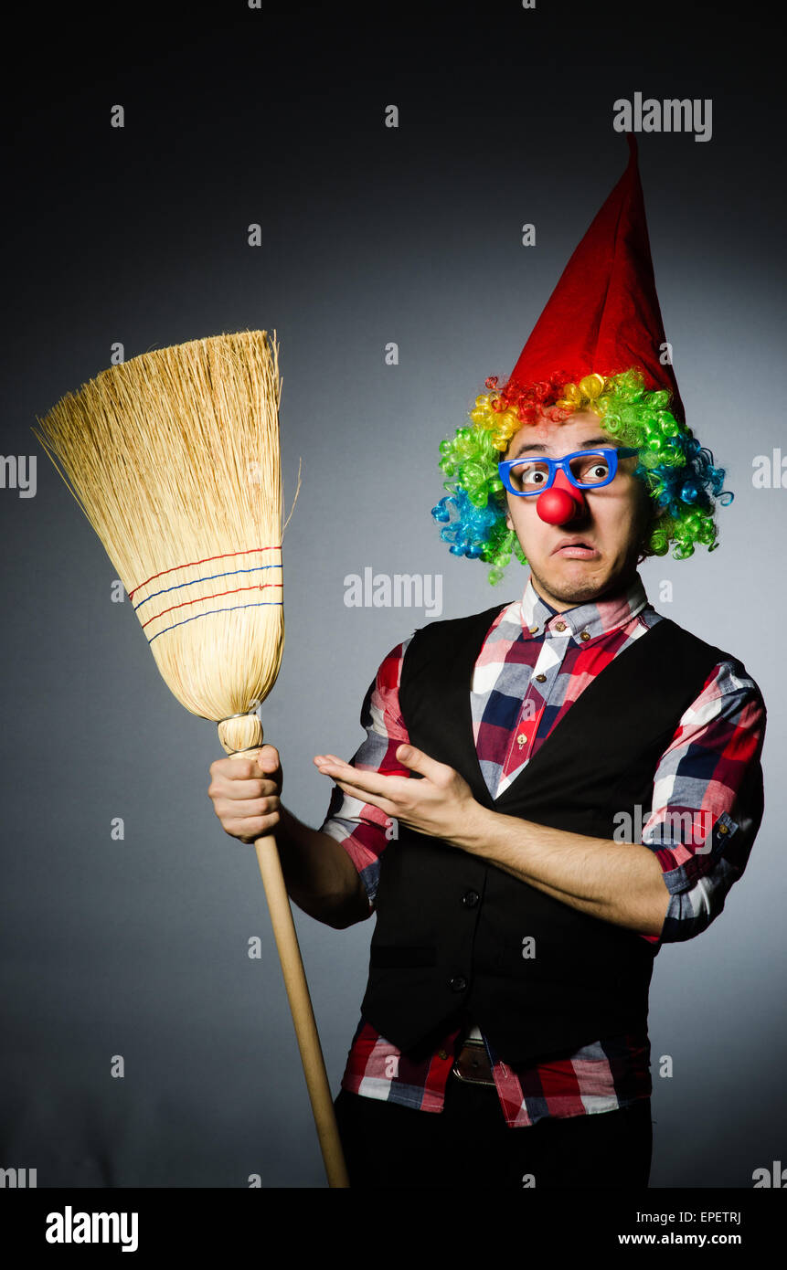 Funny man brush wig hi-res stock photography and images - Alamy