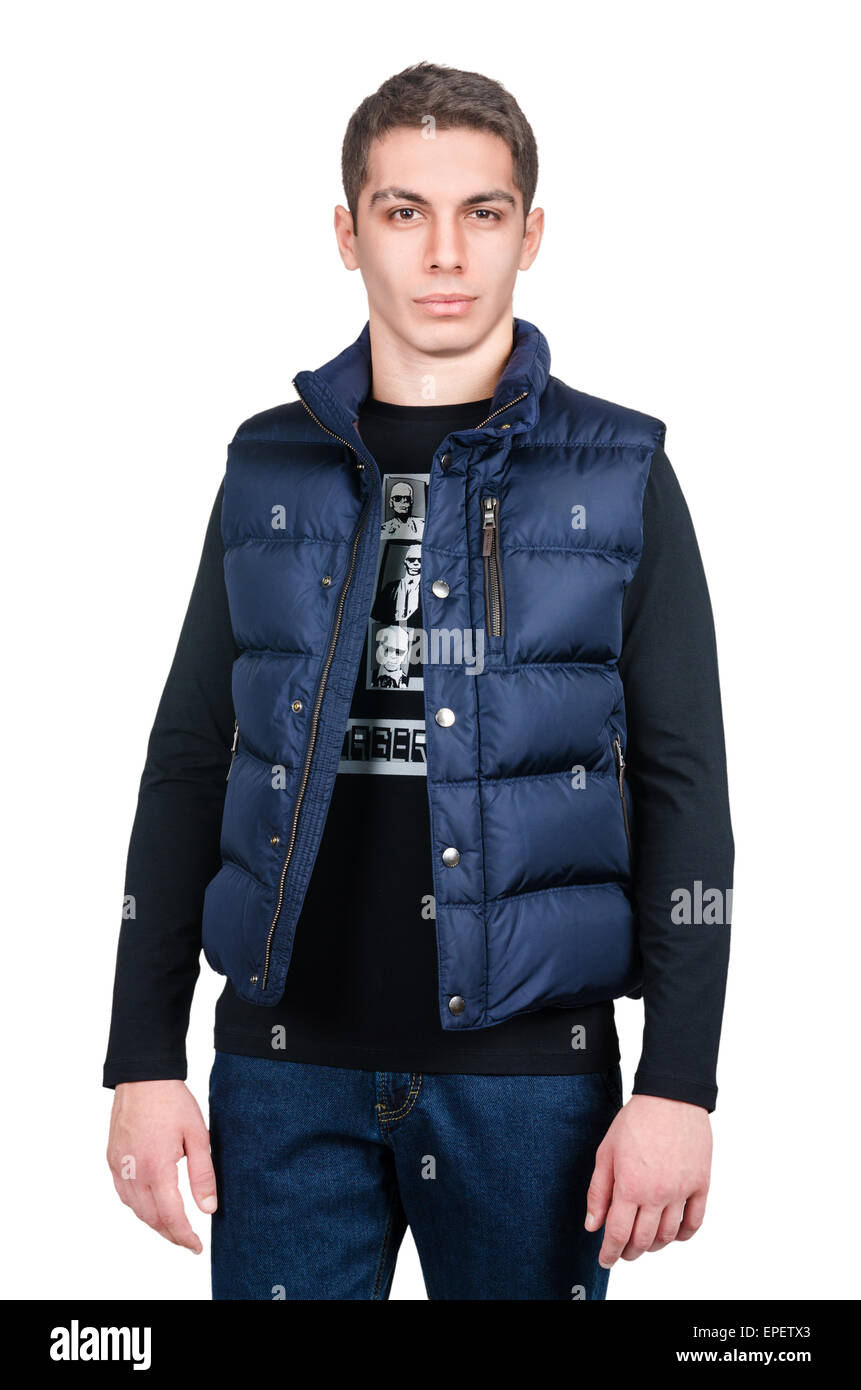 Vest isolated on the white background Stock Photo - Alamy
