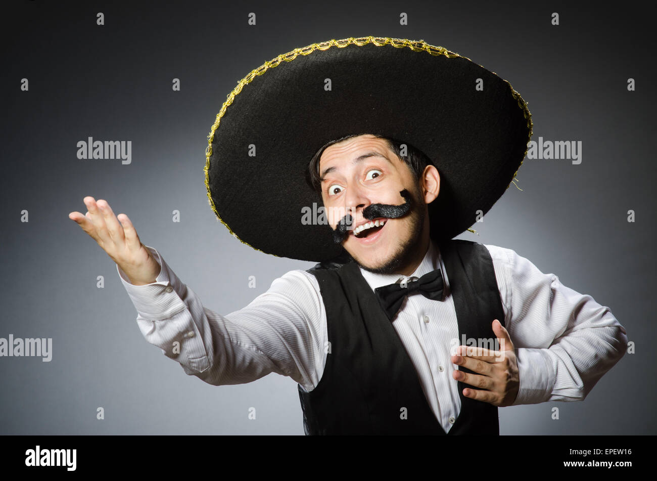 Mexican man in funny concept Stock Photo - Alamy
