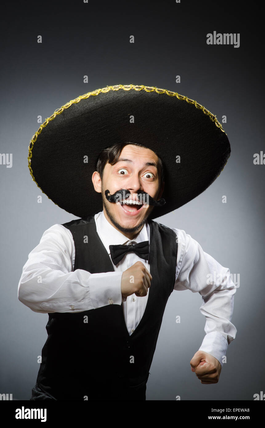 Mexican man in funny concept Stock Photo - Alamy