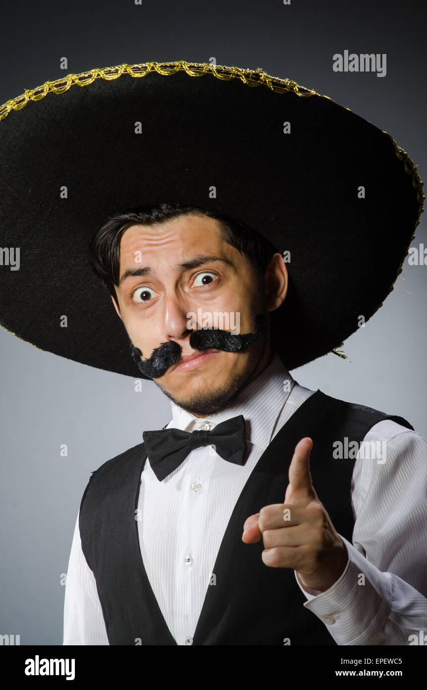 Mexican man in funny concept Stock Photo - Alamy