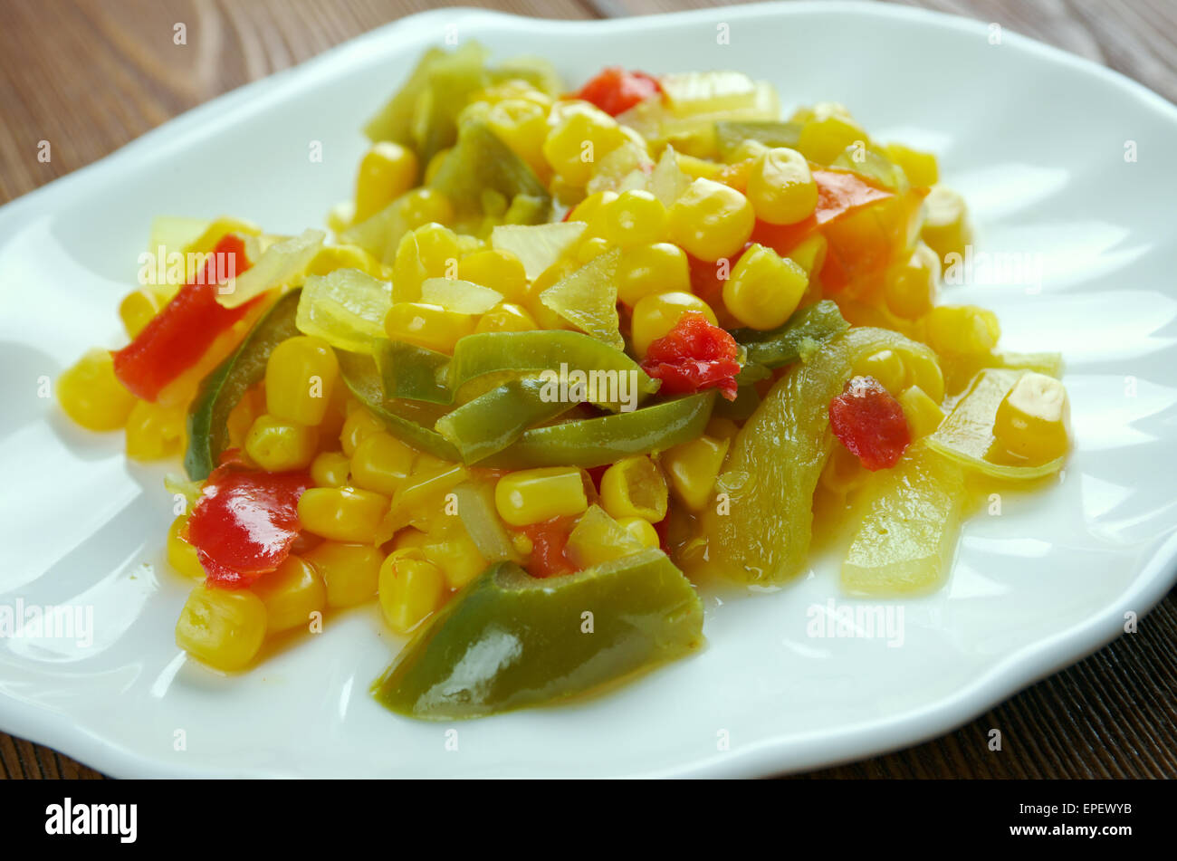 Homemade Canned Pickled Corn relish Stock Photo - Alamy
