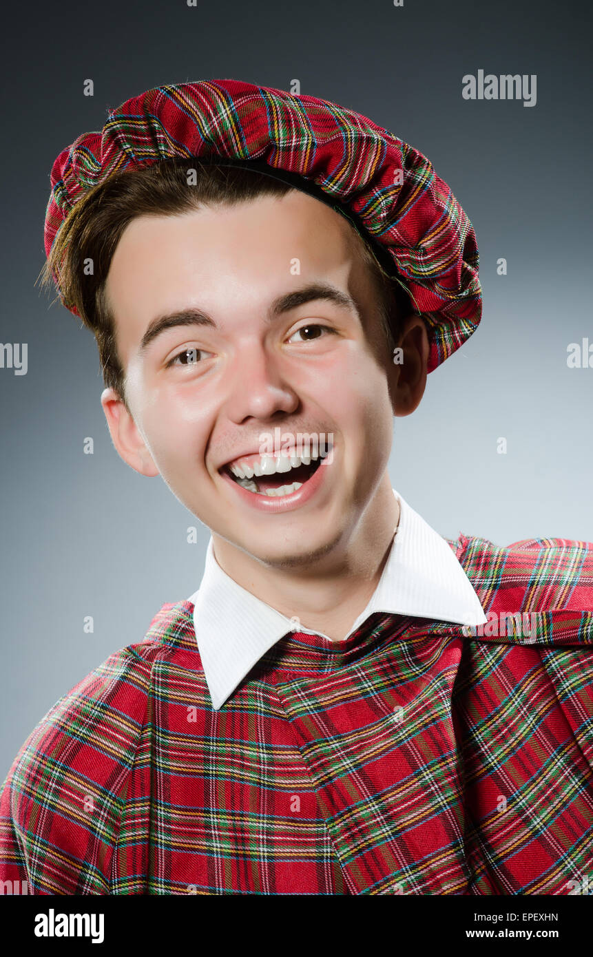 Funny scotsman in the studio shooting Stock Photo - Alamy