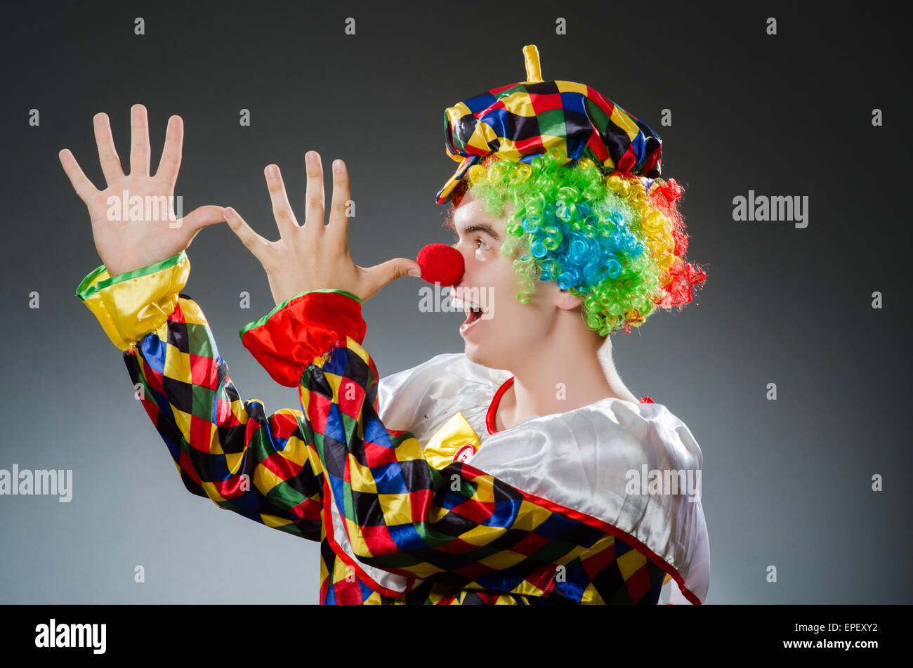 Funny clown in humor concept Stock Photo - Alamy