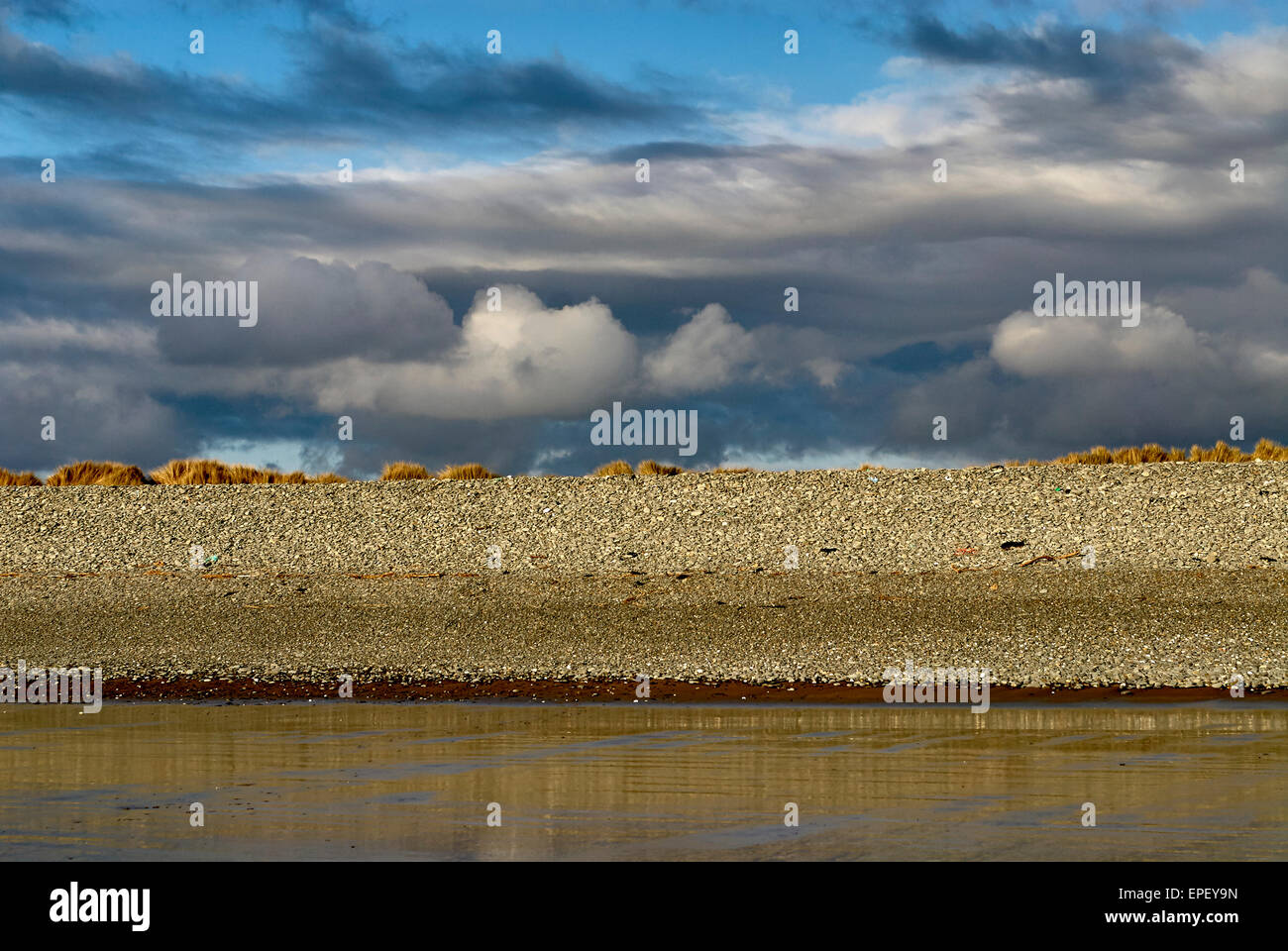 An angry sky at Ynyslas beach, Wales, UK Stock Photo - Alamy