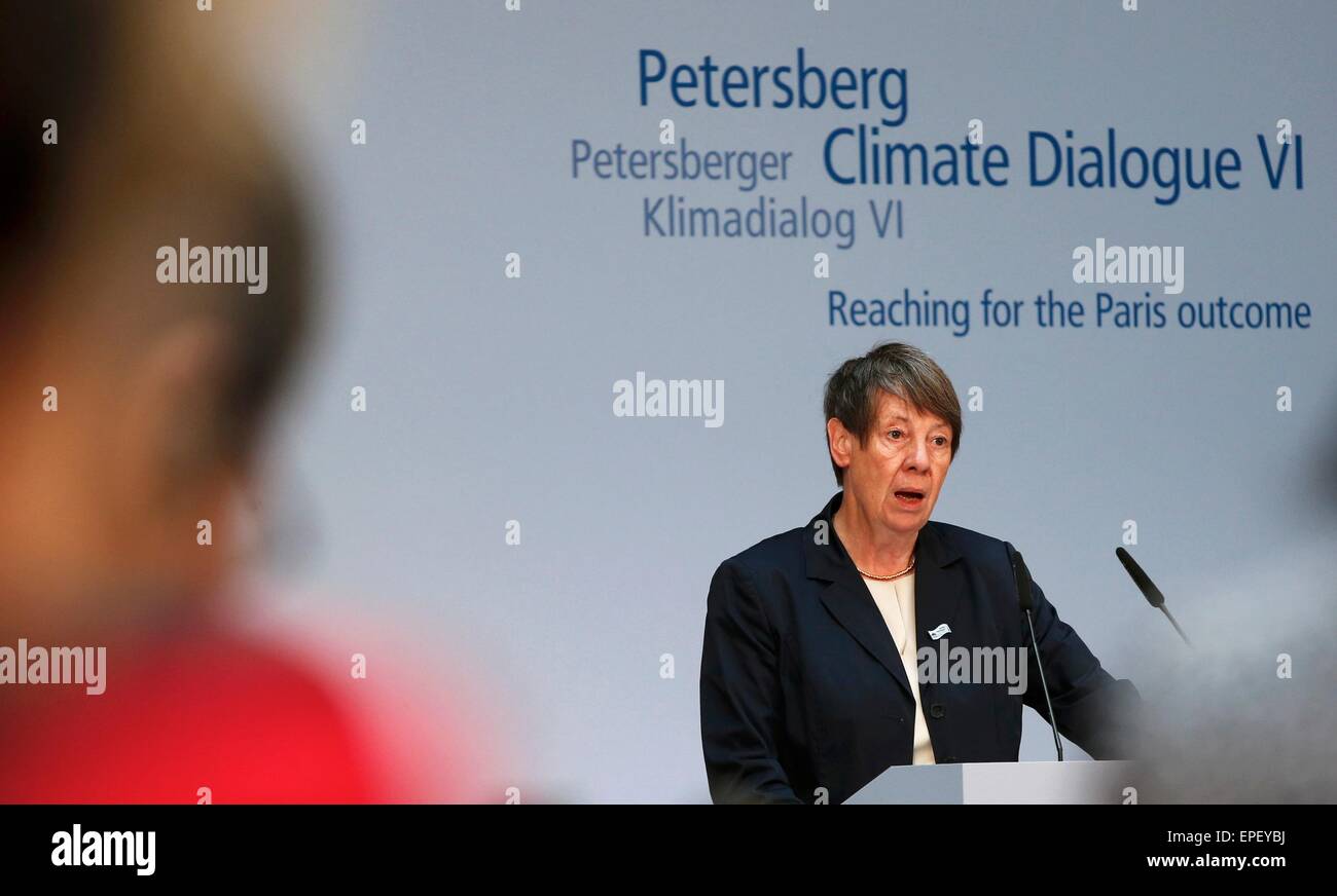 Germany's Environment Minister Barbara Hendricks delivers a speech ...