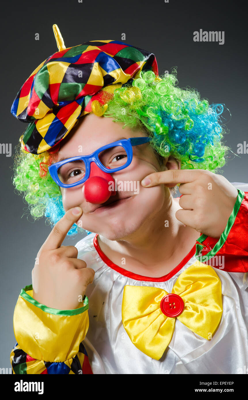 Funny clown in humor concept Stock Photo - Alamy