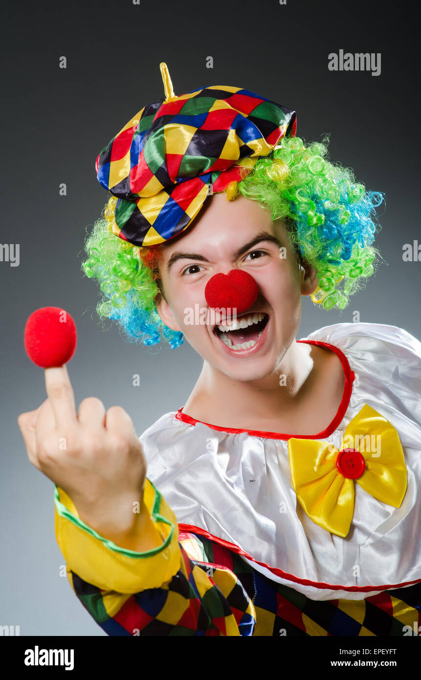 Funny clown in humor concept Stock Photo - Alamy