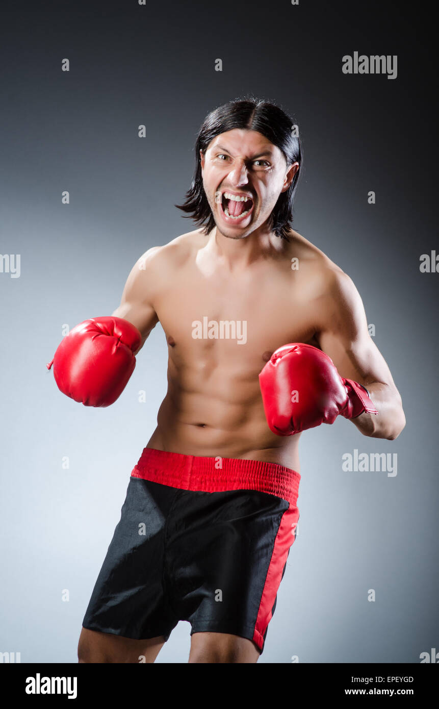 Martial arts fighter at the training Stock Photo - Alamy