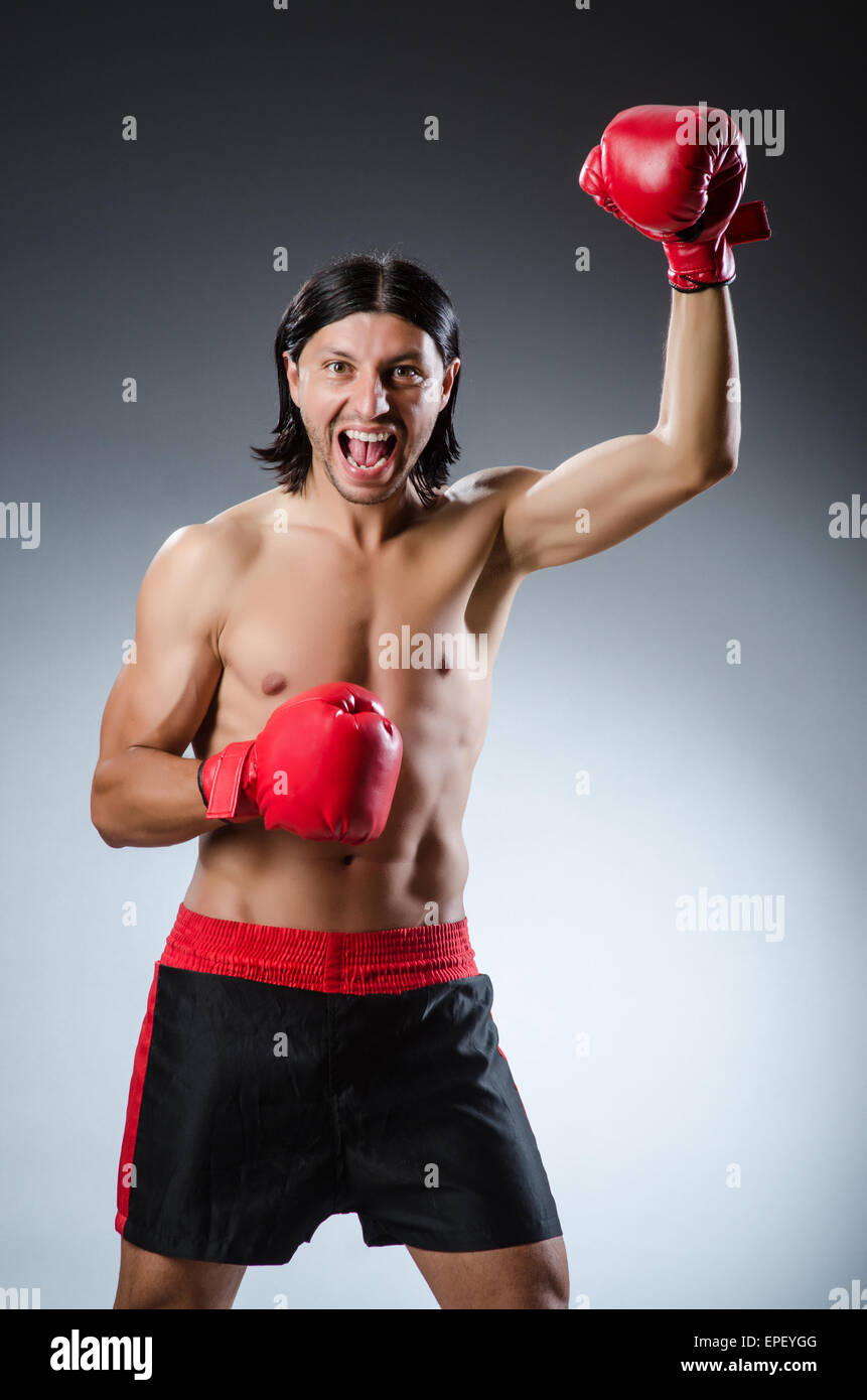 Martial arts fighter at the training Stock Photo - Alamy