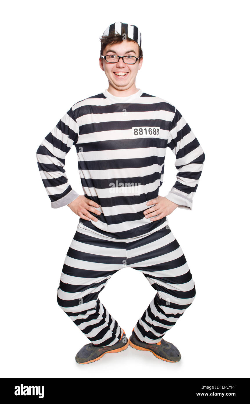 Funny prison inmate in concept Stock Photo - Alamy