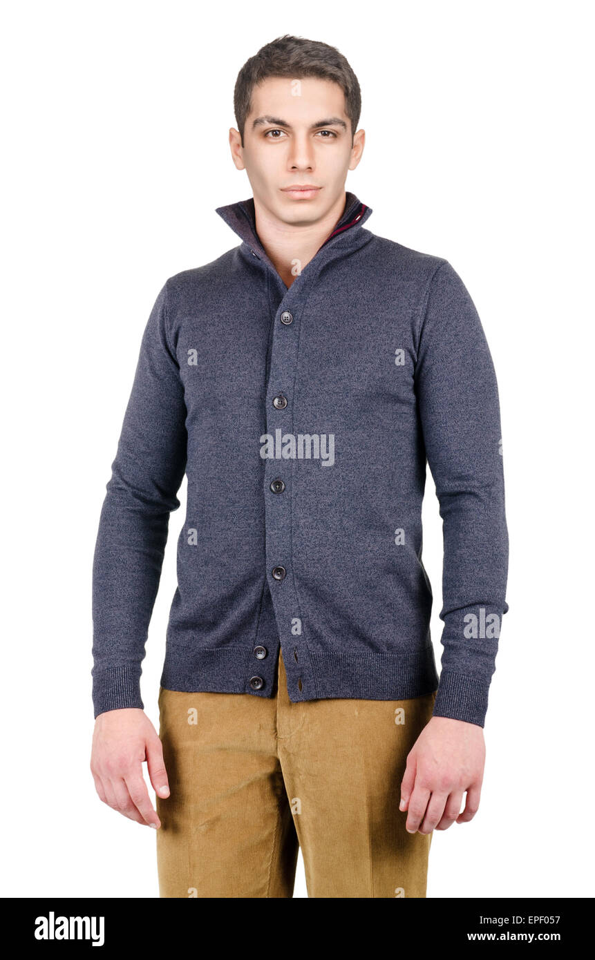 Male coat isolated on the white Stock Photo - Alamy