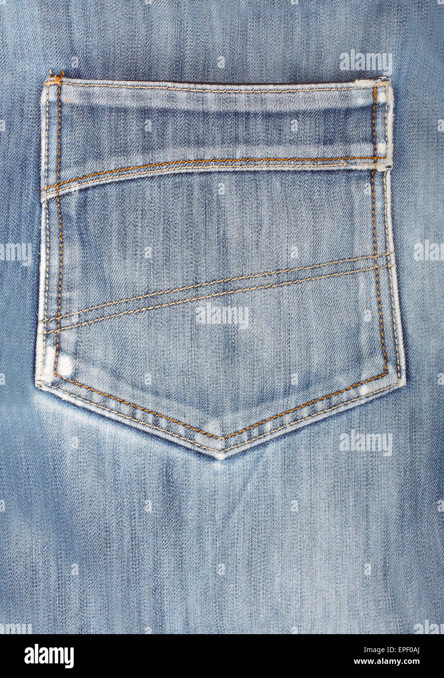 Blue jeans back pocket. Beautiful casual style Stock Photo - Alamy
