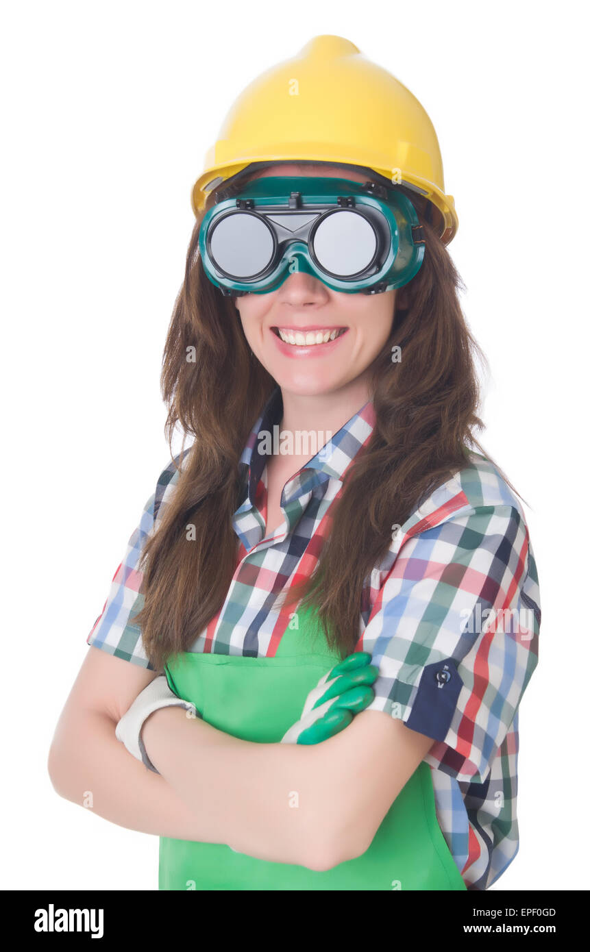 Engineer wearing safety goggles hi-res stock photography and images - Alamy