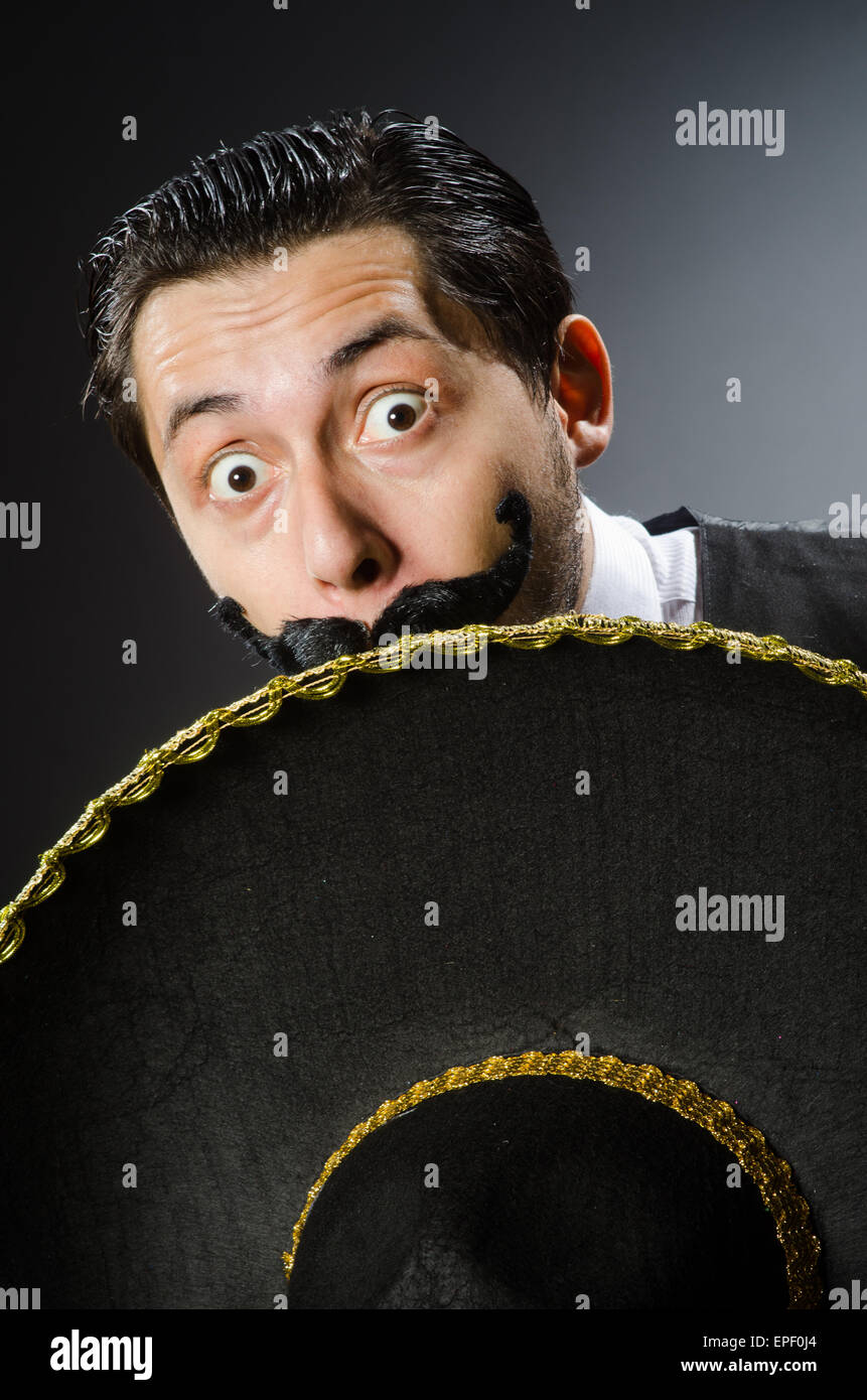 Mexican man in funny concept Stock Photo - Alamy