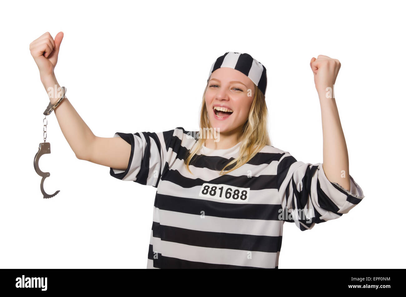Woman handcuffs humour hi-res stock photography and images - Alamy