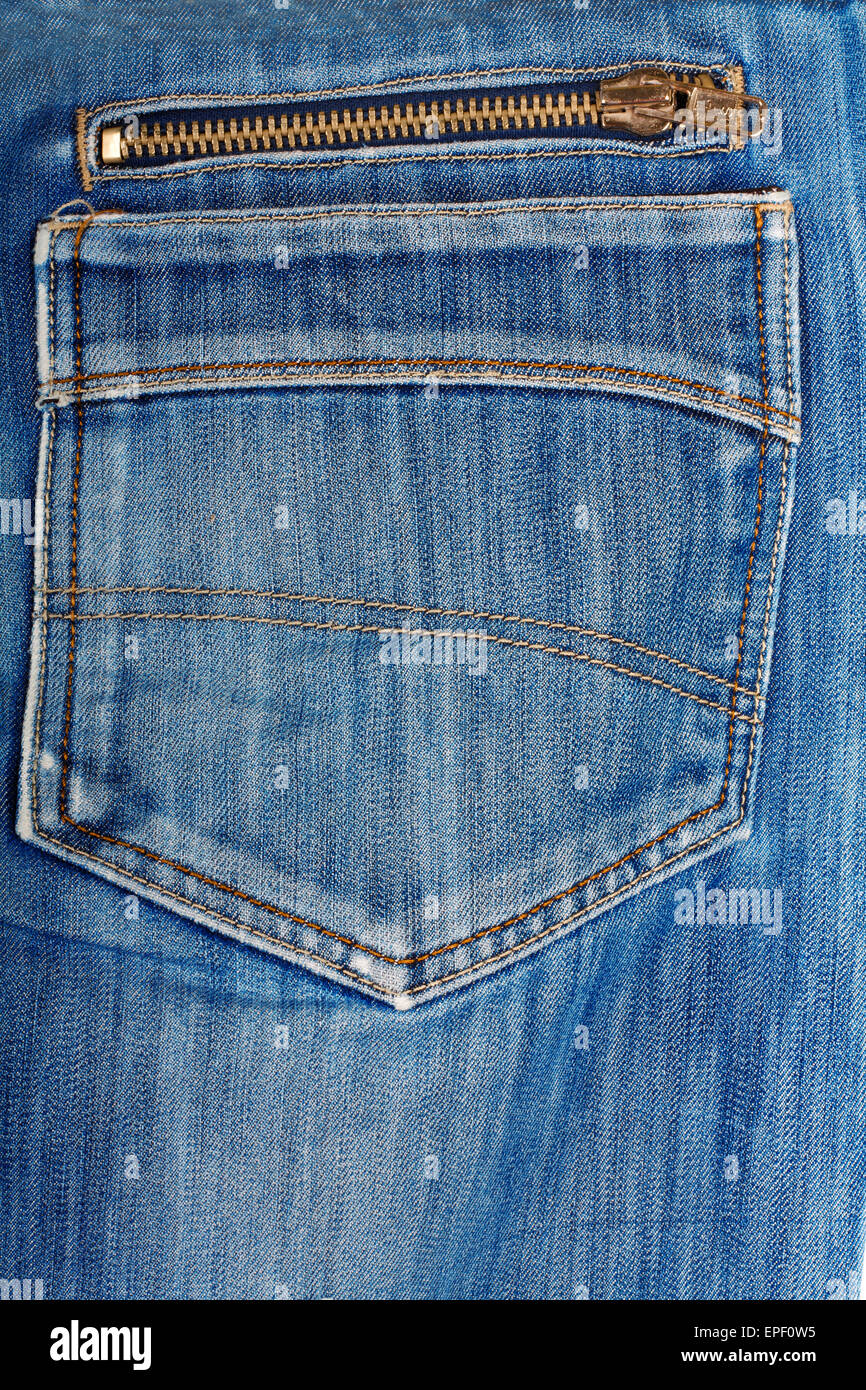 Blue jeans back pocket. Beautiful casual style Stock Photo - Alamy