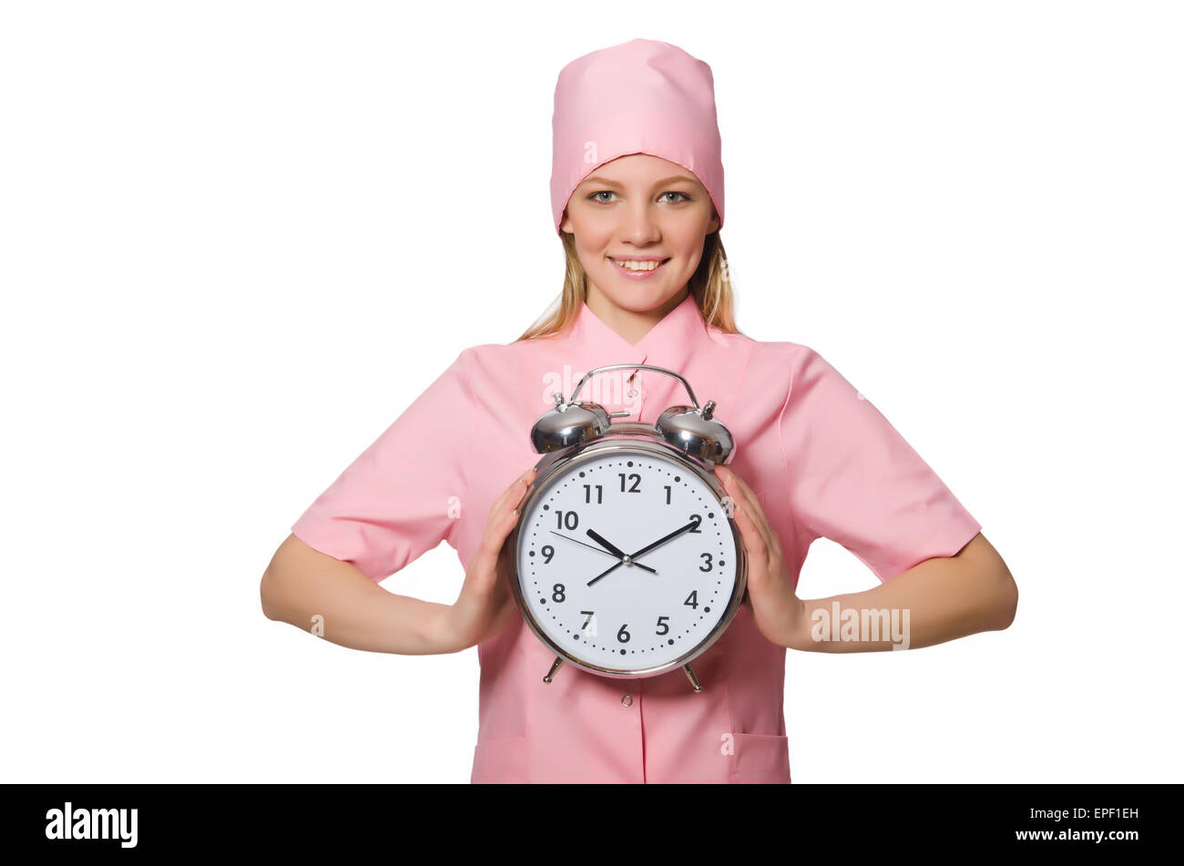 Woman doctor missing her deadlines Stock Photo - Alamy