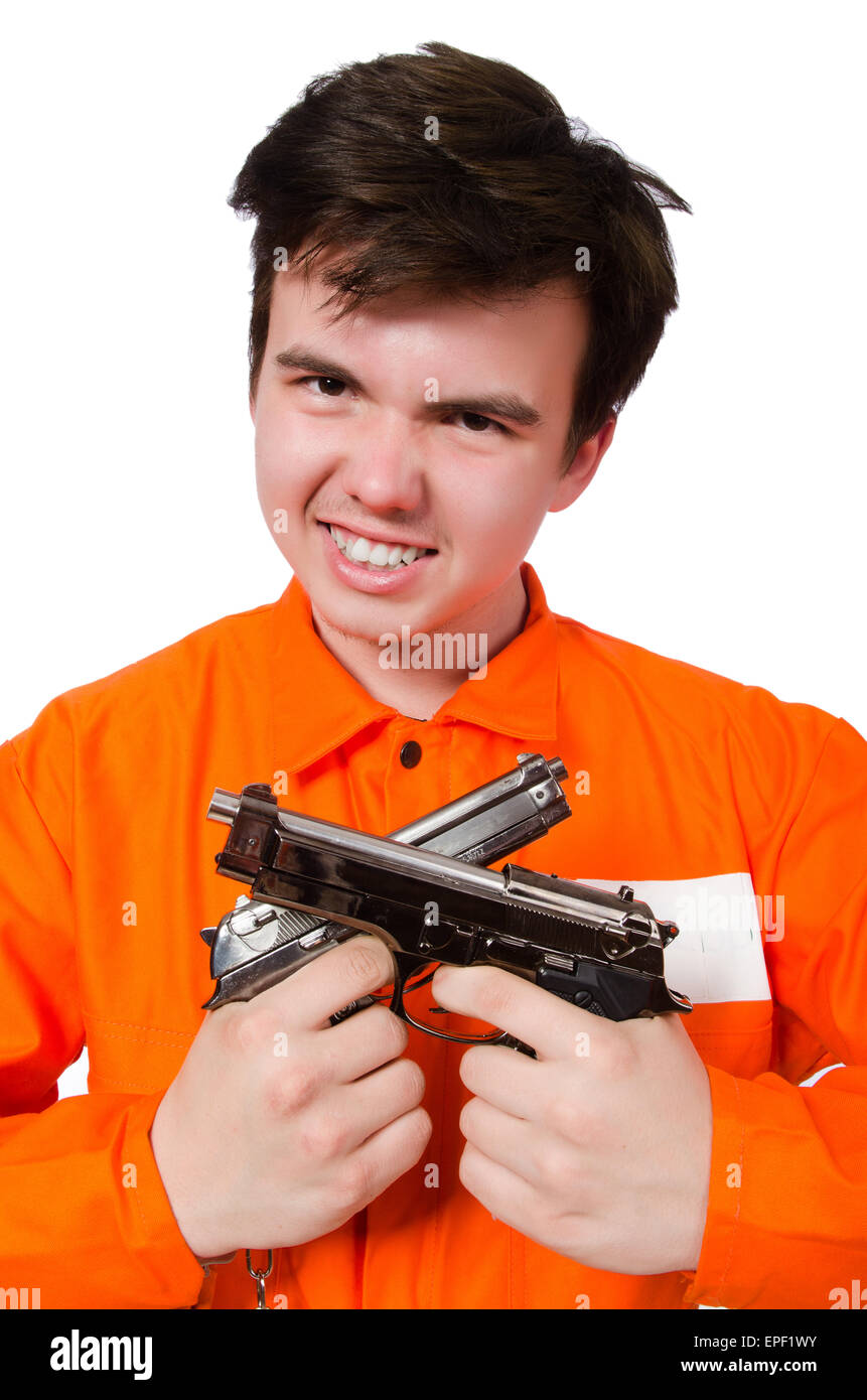 Funny prison inmate in concept Stock Photo - Alamy