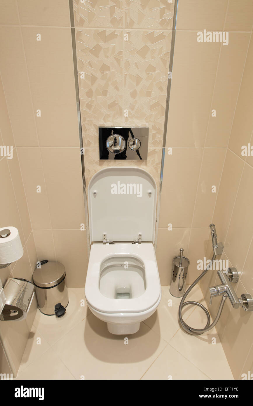 Toilet room in the modern interior Stock Photo - Alamy