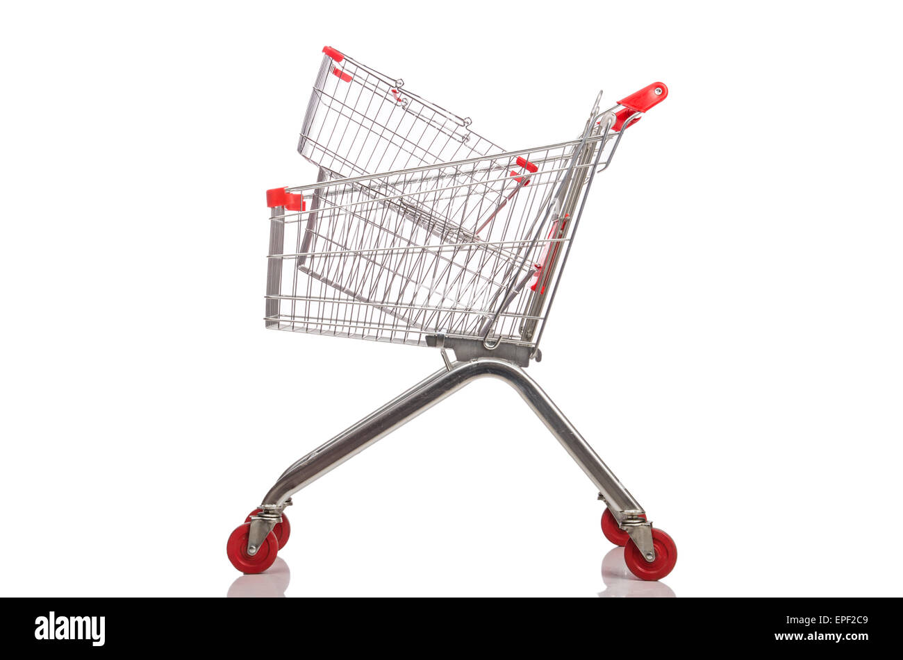 Shopping trolley trolleys cart carts Cut Out Stock Images & Pictures ...
