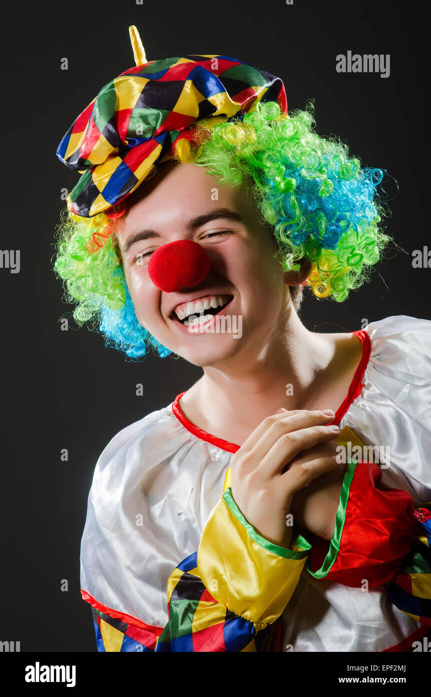 Funny clown in humor concept Stock Photo - Alamy