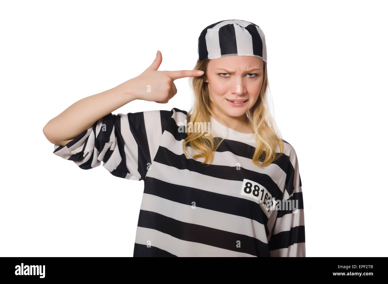 Funny prison inmate in concept Stock Photo - Alamy