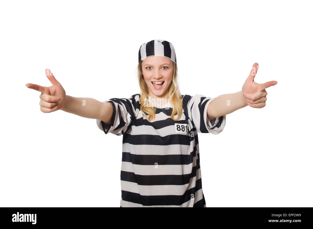 Funny prison inmate in concept Stock Photo - Alamy