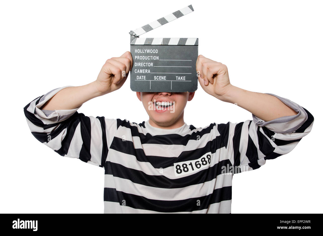 Funny prison inmate in concept Stock Photo - Alamy