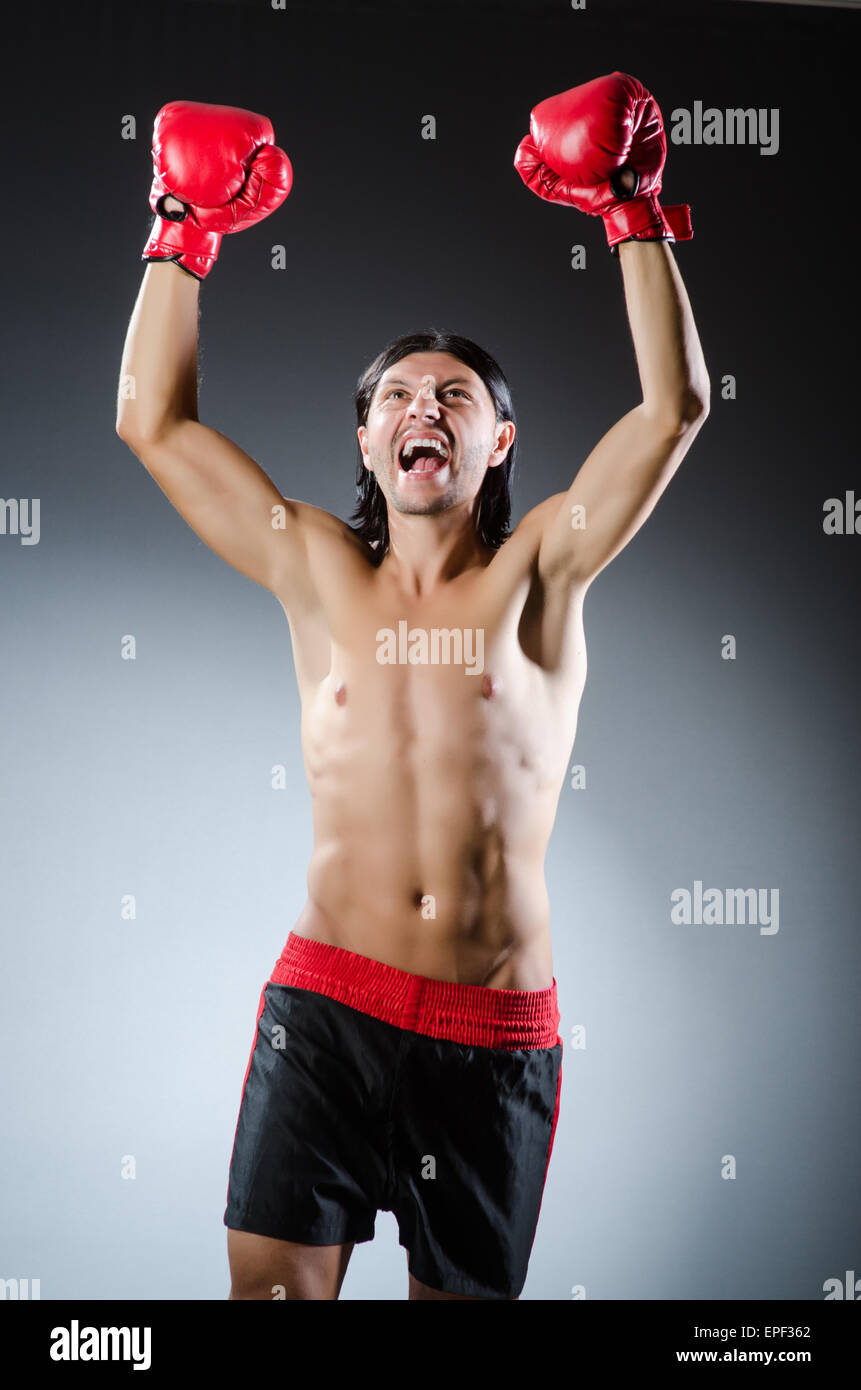 Martial arts fighter at the training Stock Photo - Alamy