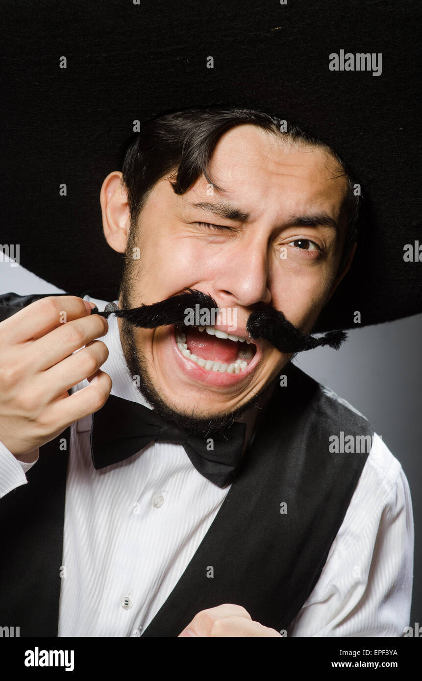 Mexican man in funny concept Stock Photo - Alamy