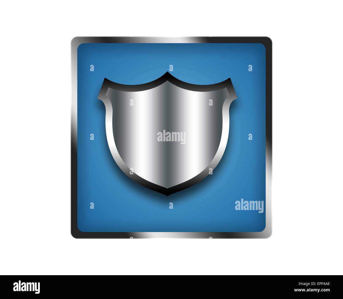 Abstract shield icon Stock Photo - Alamy