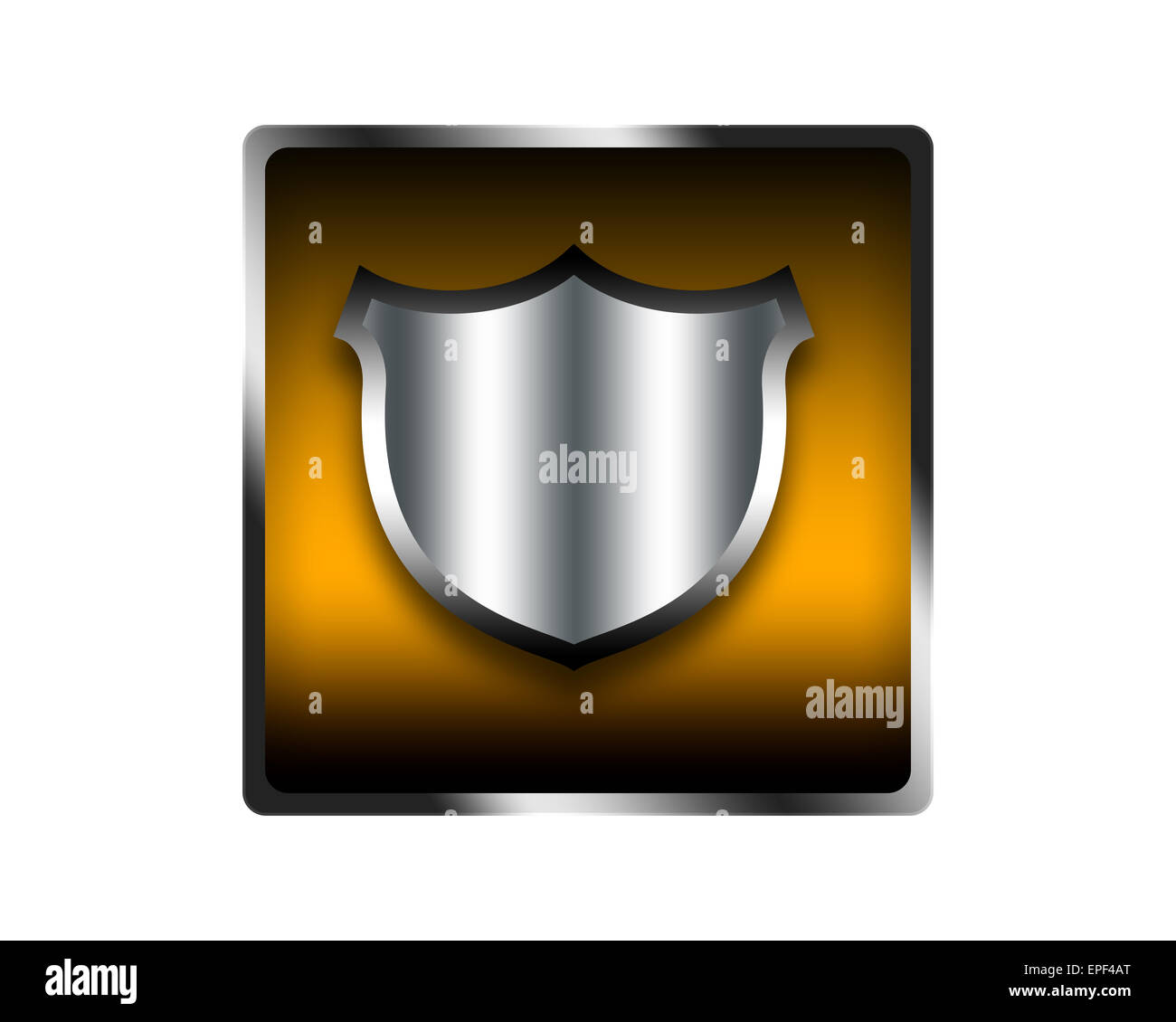 Abstract shield icon Stock Photo - Alamy