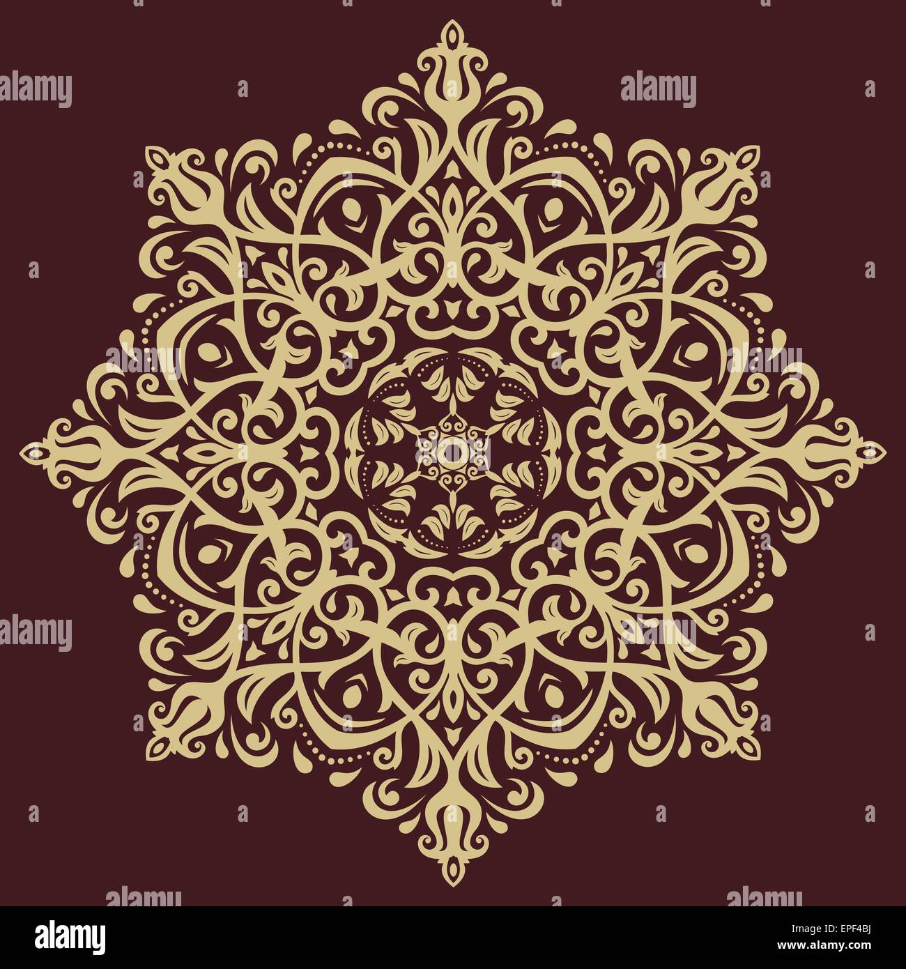 Damask Vector Orient Pattern Stock Vector Image & Art - Alamy