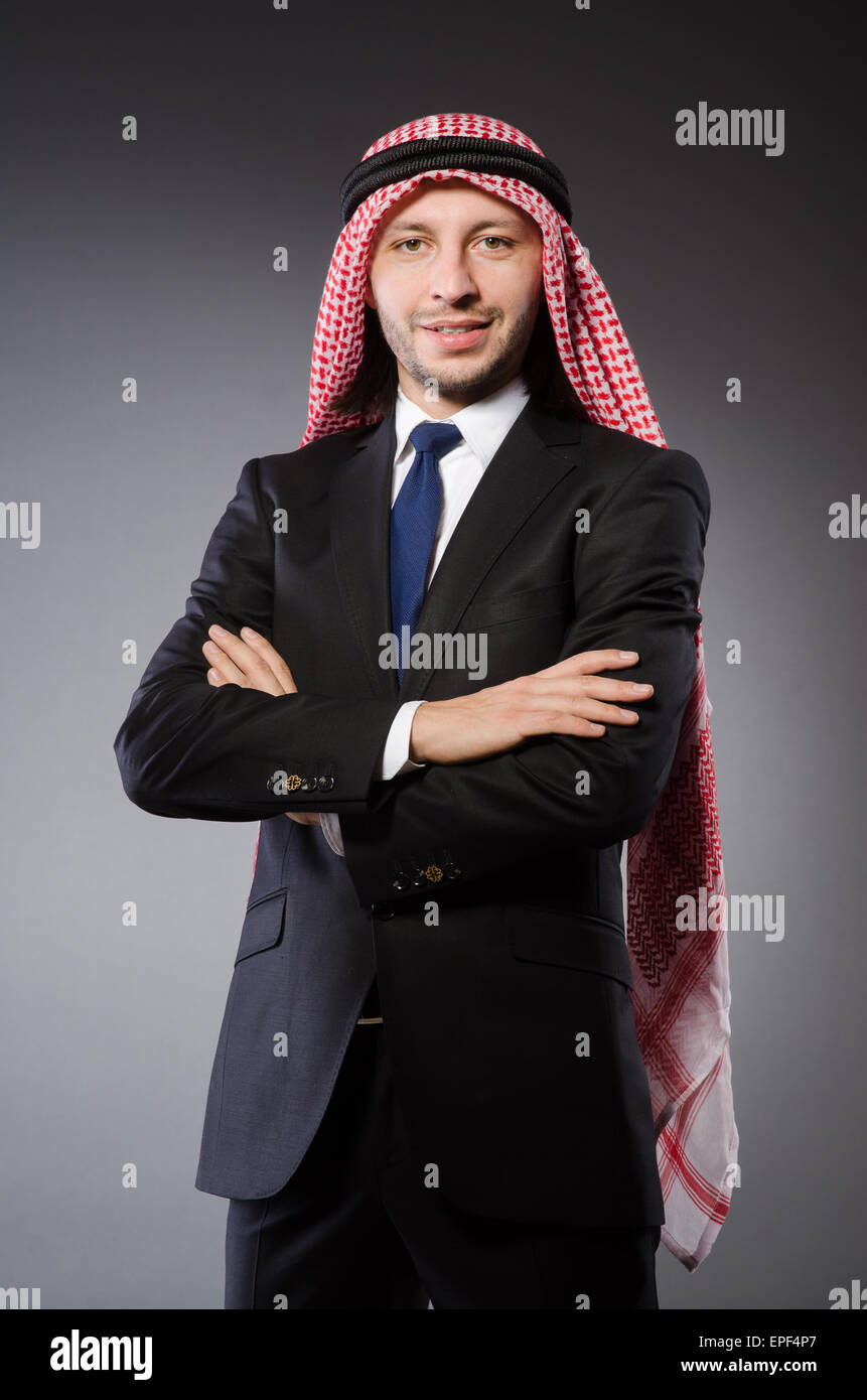 Arab man in diversity concept Stock Photo - Alamy