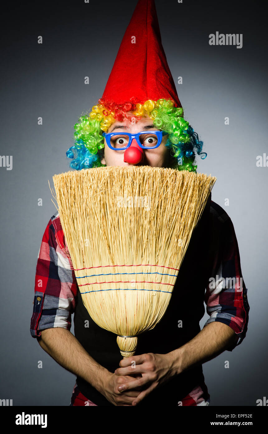 Funny man brush wig hi-res stock photography and images - Alamy