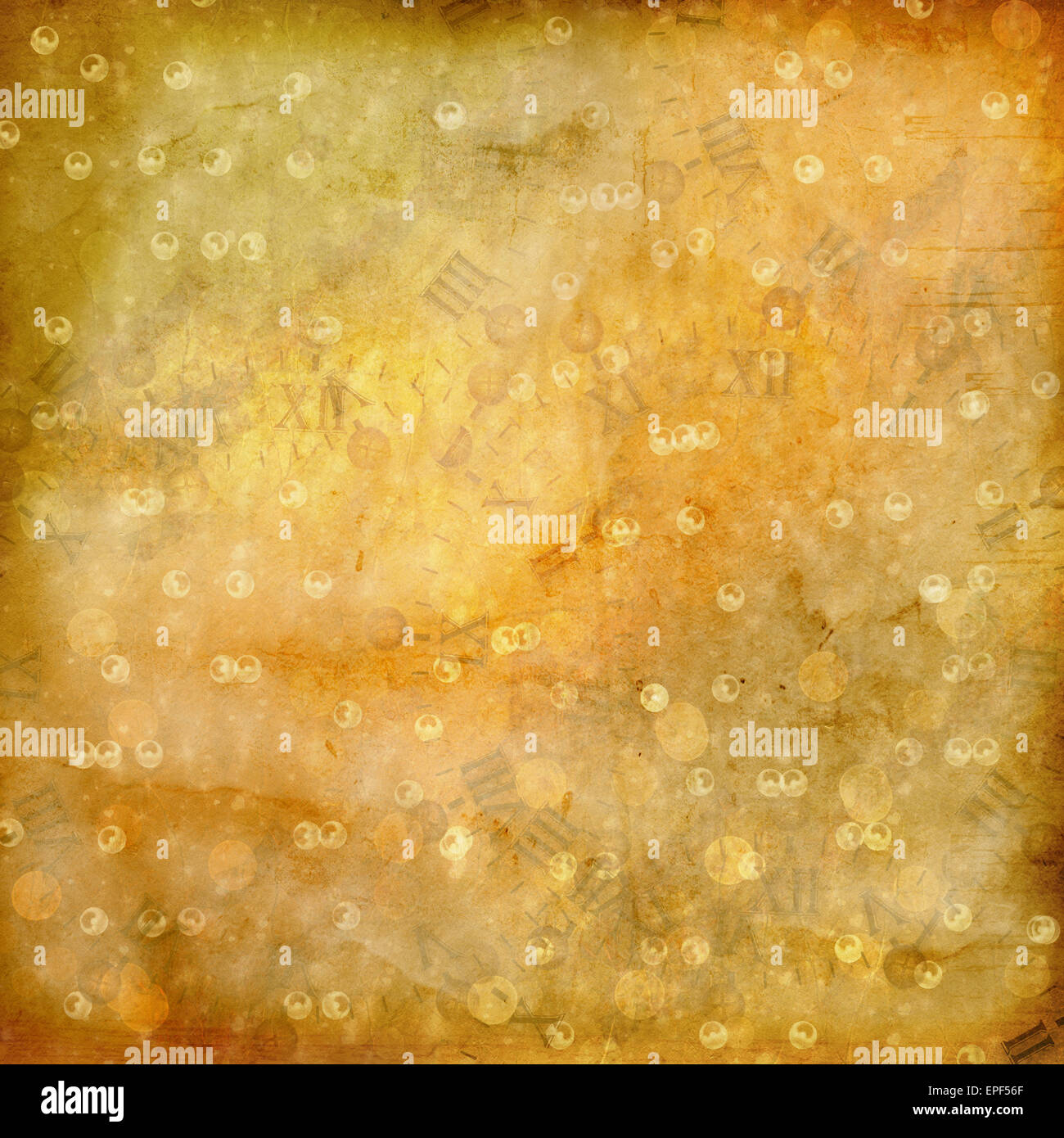 Abstract ancient background in scrapbooking style with gold ornamentat ...