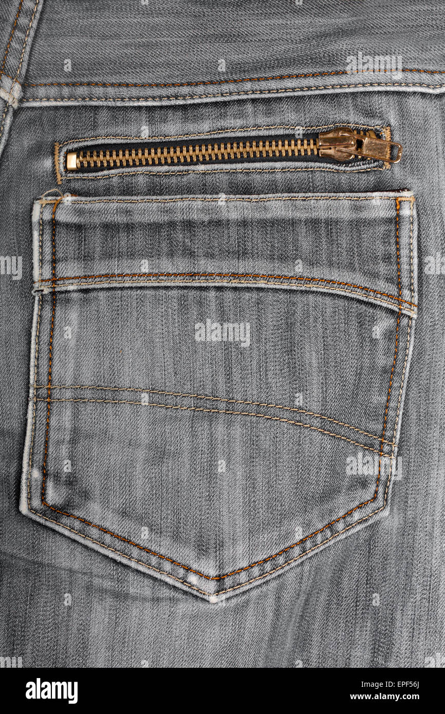 Black jeans back pocket. Beautiful casual style Stock Photo - Alamy