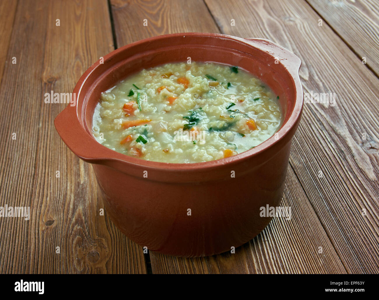 Kulesch - Ukrainian porridge. made from lard, millet and vegetables ...