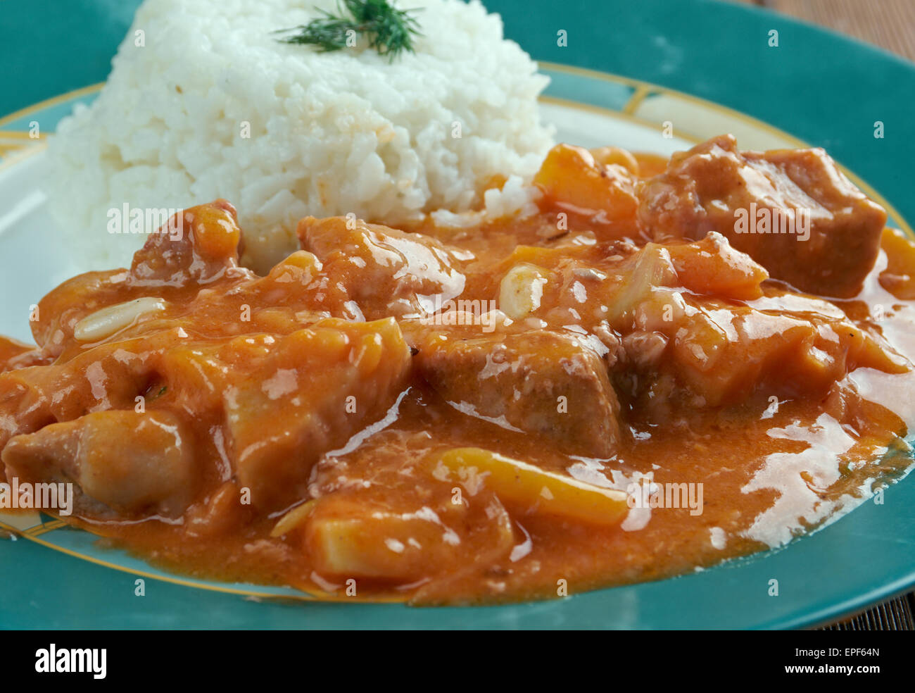Carapulcra - Peruvian cuisine stew of pork and dehydrated potatoes ...