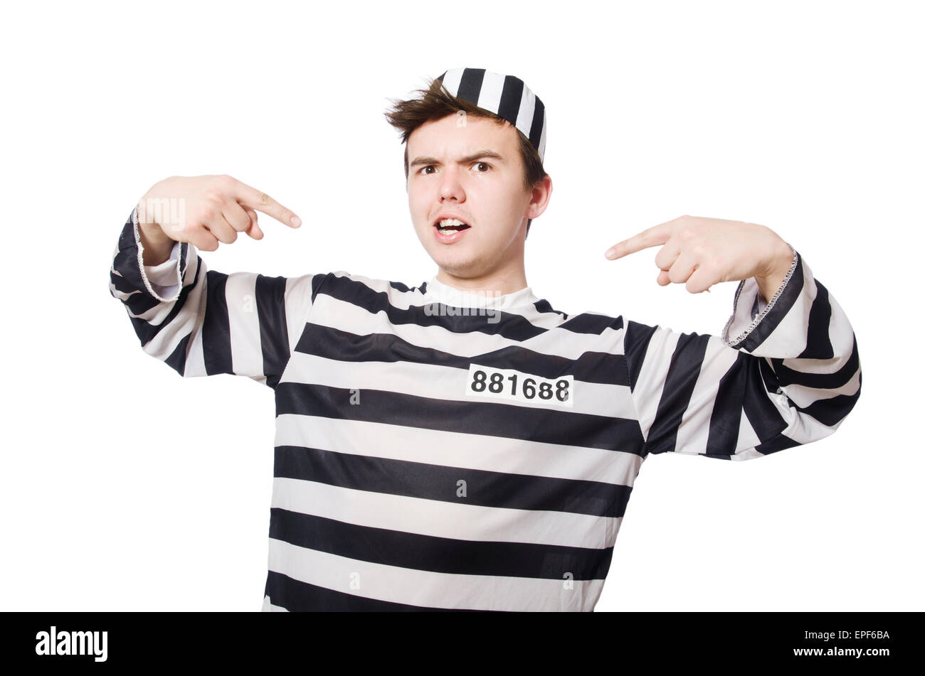 Funny prison inmate in concept Stock Photo - Alamy