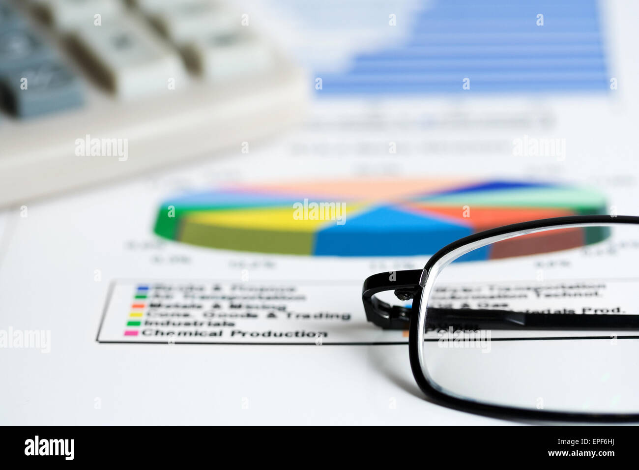 Financial accounting stock market graphs and chart Stock Photo - Alamy