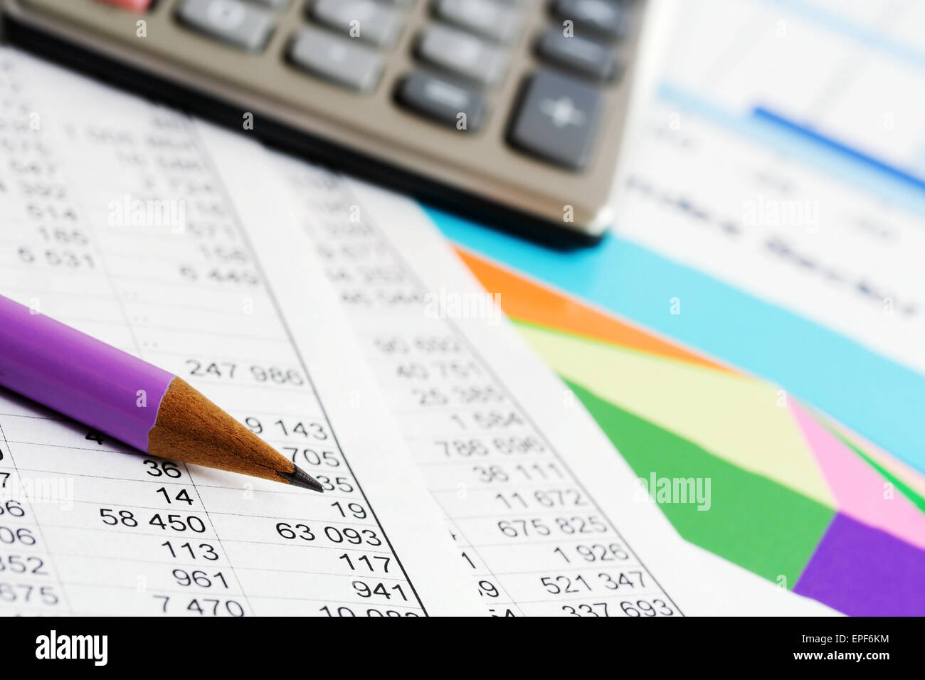 Financial accounting stock market graphs and chart Stock Photo - Alamy