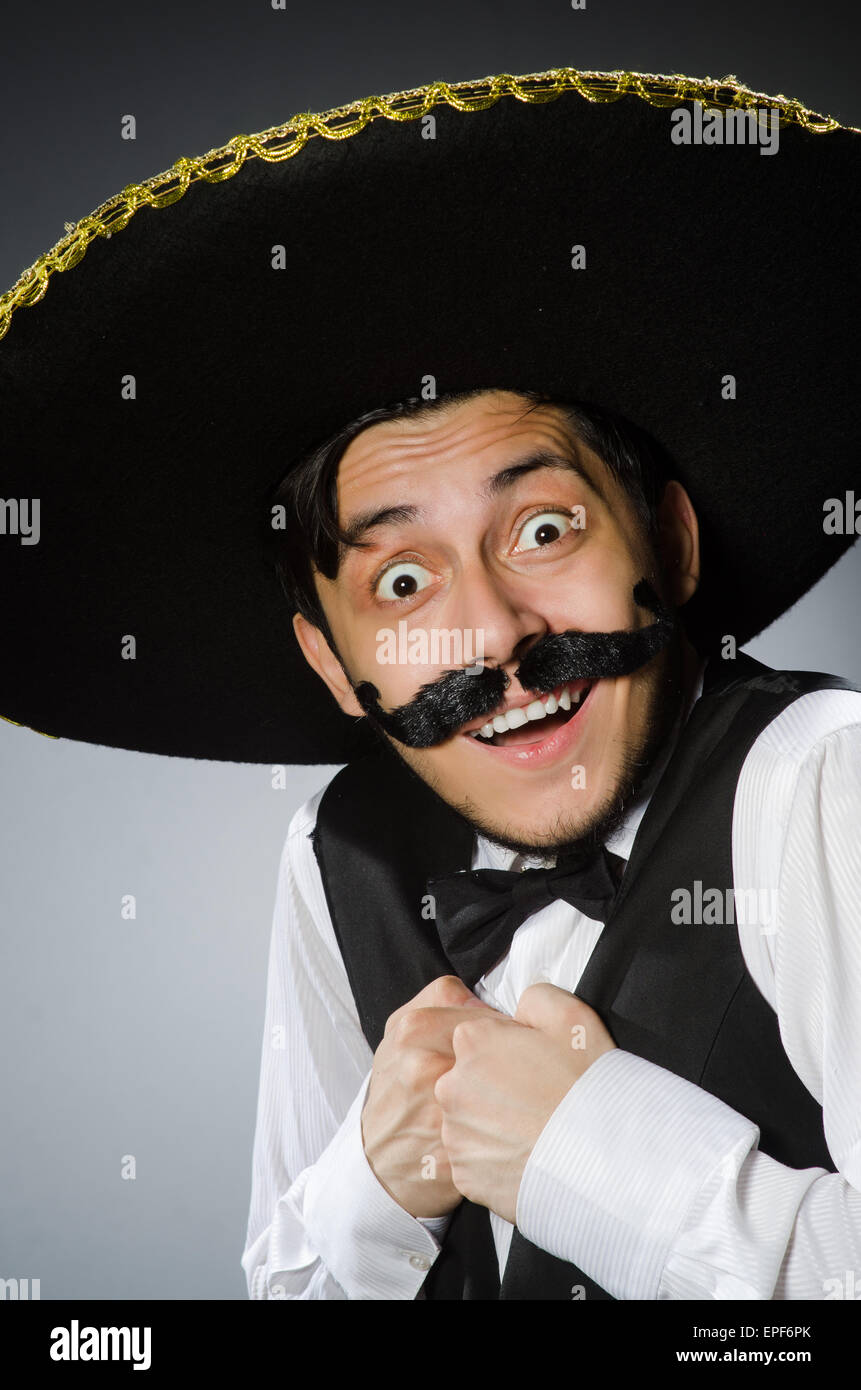 Mexican man in funny concept Stock Photo - Alamy