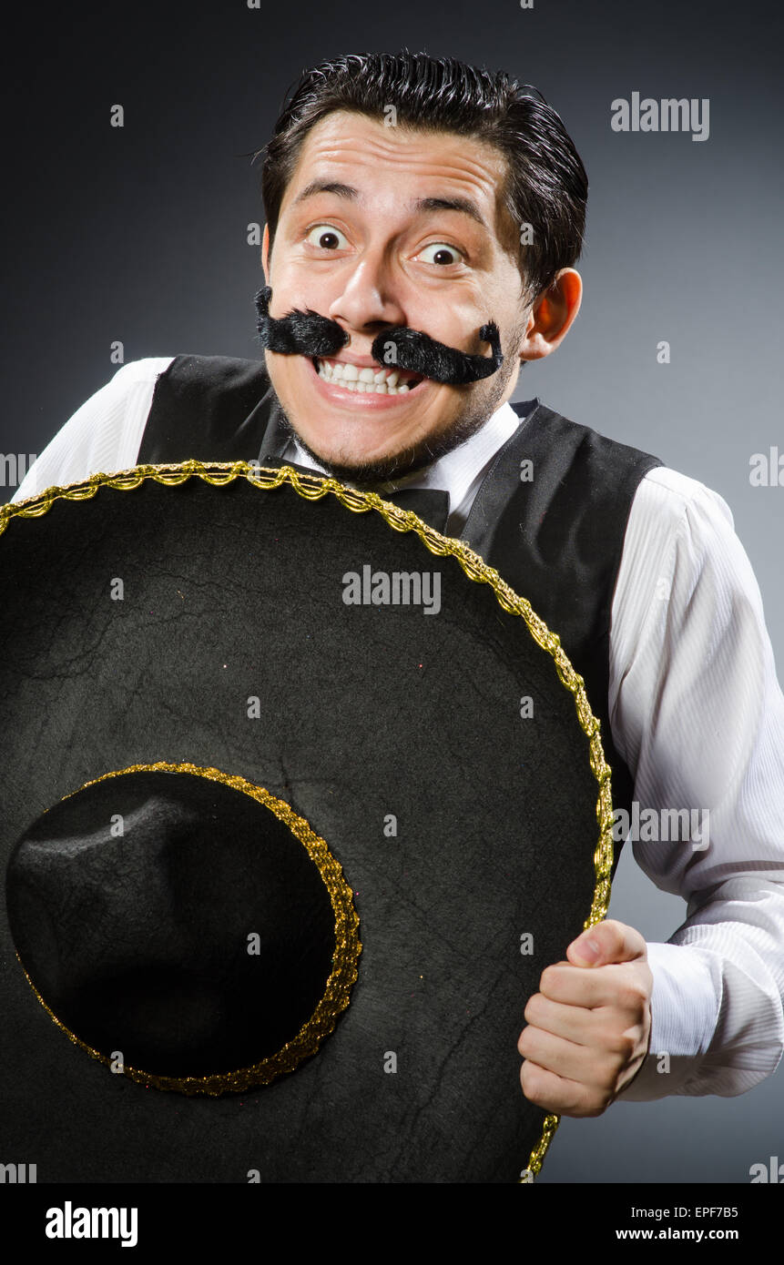 Mexican man in funny concept Stock Photo - Alamy