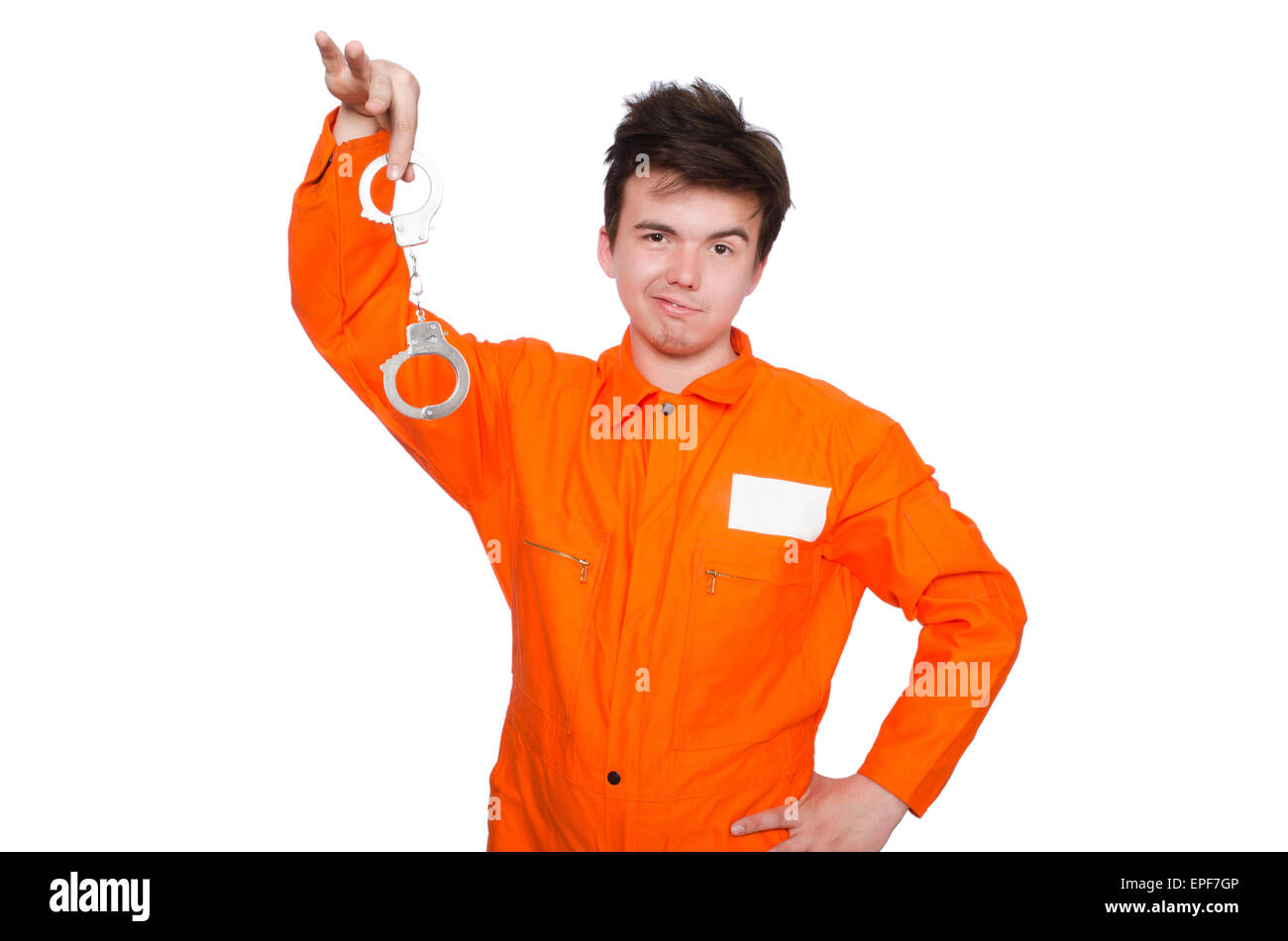 Funny prison inmate in concept Stock Photo - Alamy