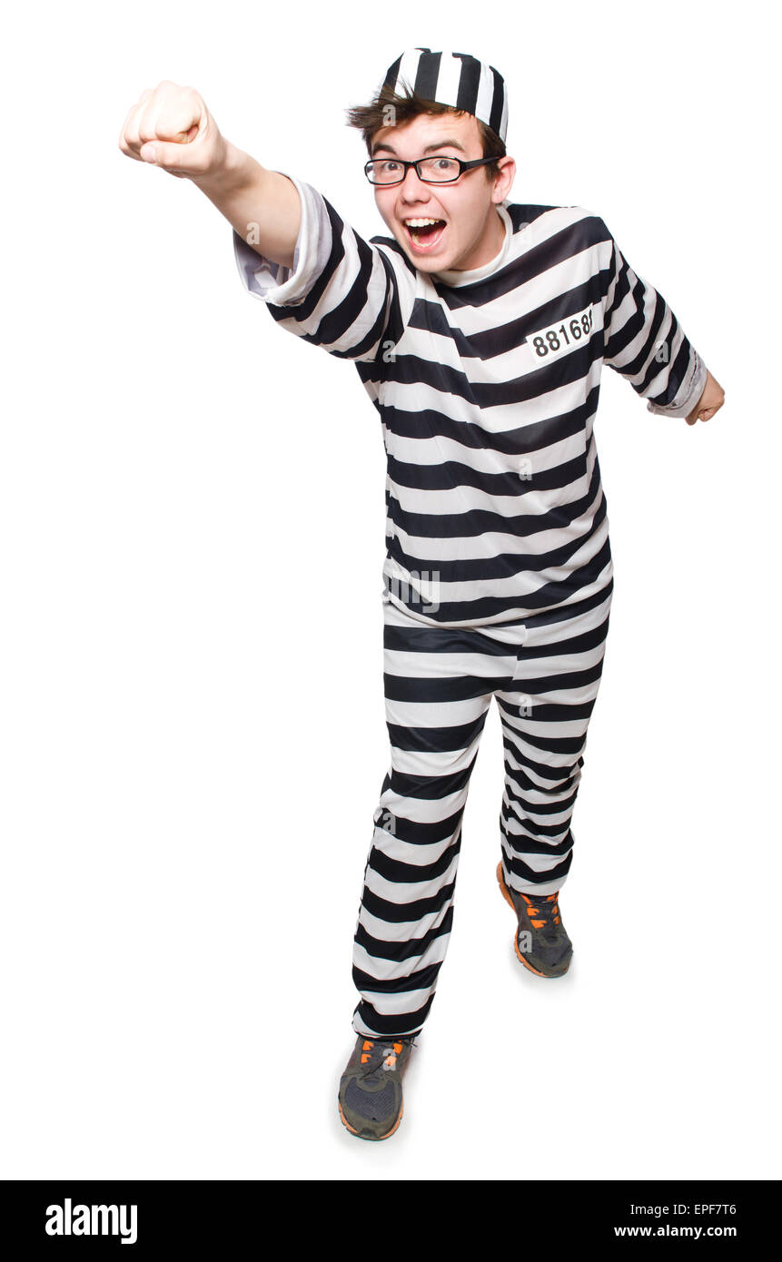 Funny prison inmate in concept Stock Photo - Alamy