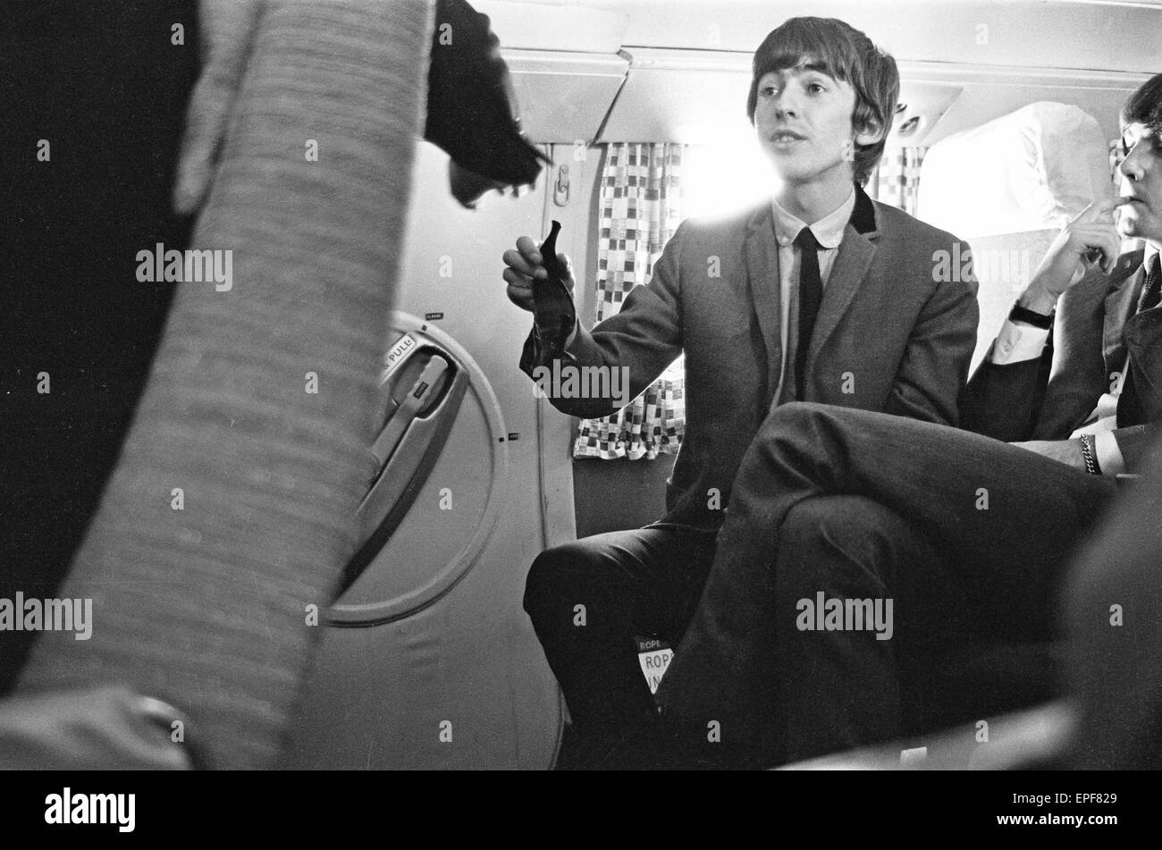 The Beatles in Liverpool for the Premier of a Hard Day's Night. George ...